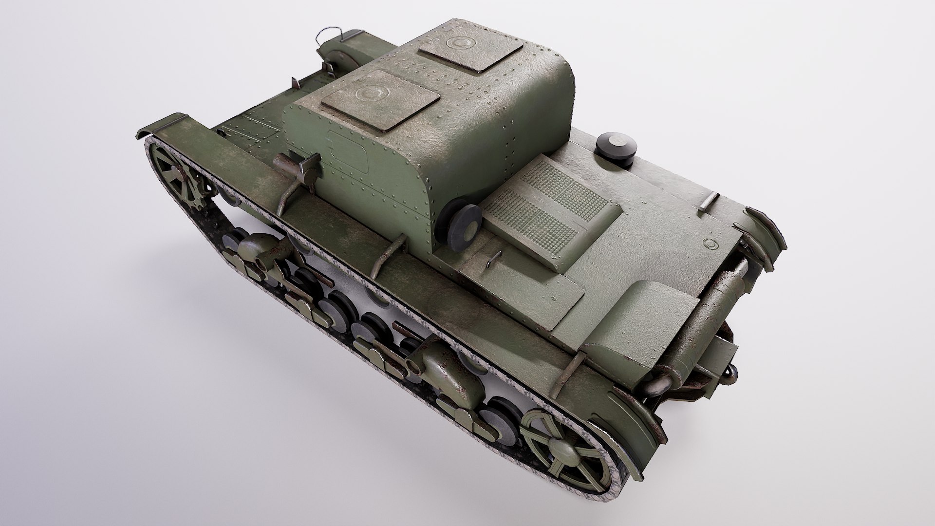 Artillery Tractor T-26T Mod 1933 Year 3D Model - TurboSquid 1776662