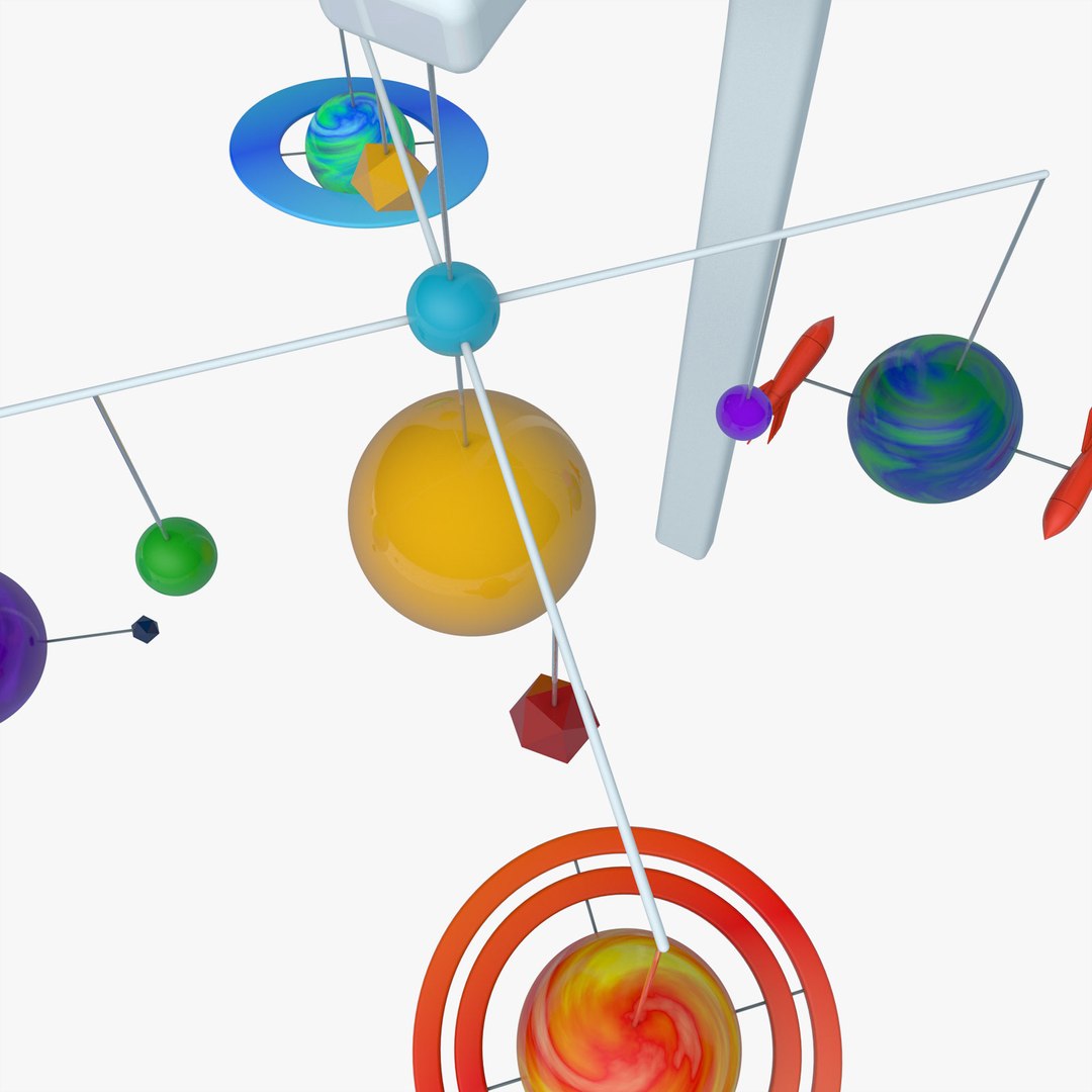 Baby Space Mobile 3D Model - TurboSquid 1202553