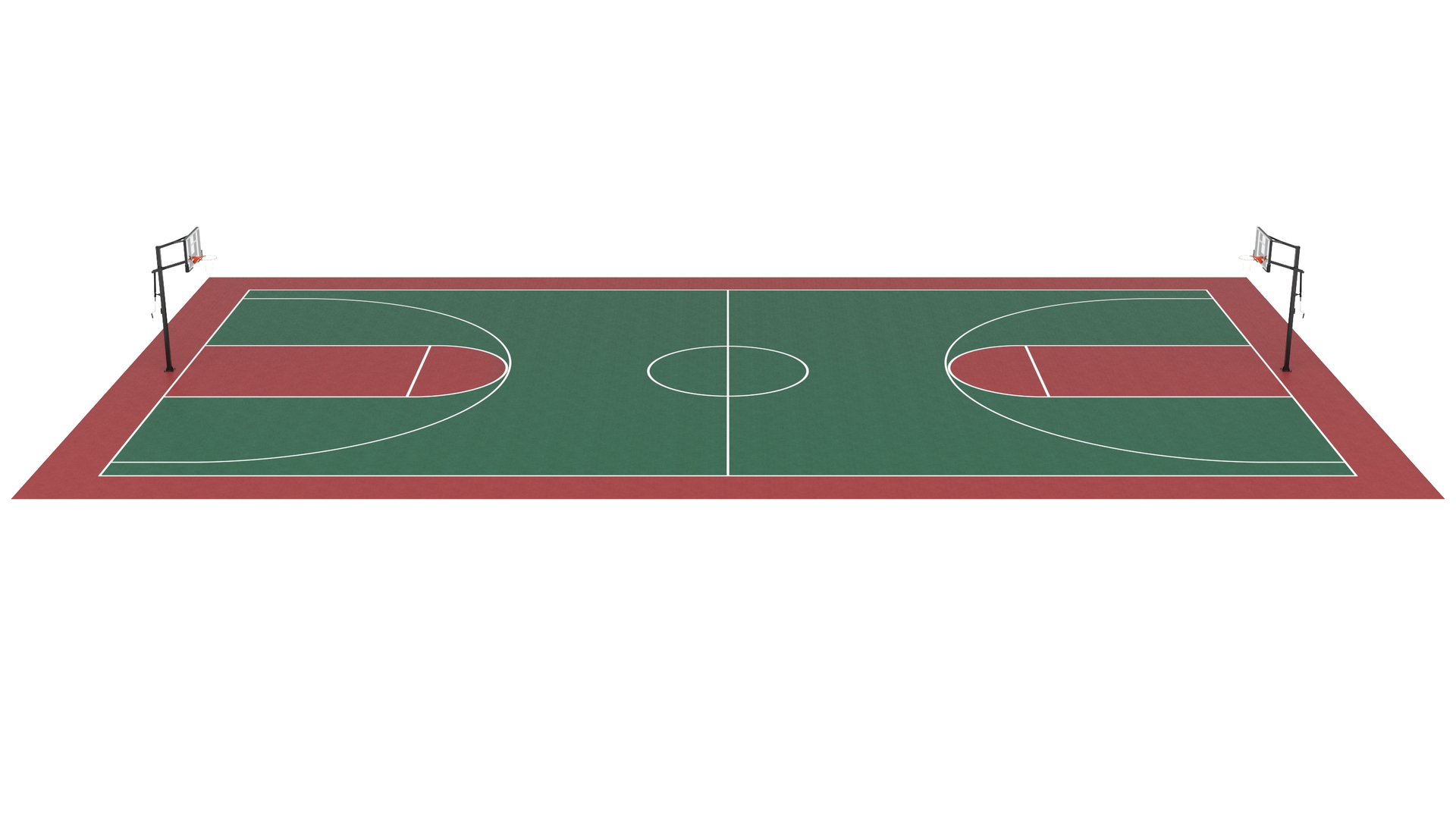 Basketball Court 3D Model - TurboSquid 2319829