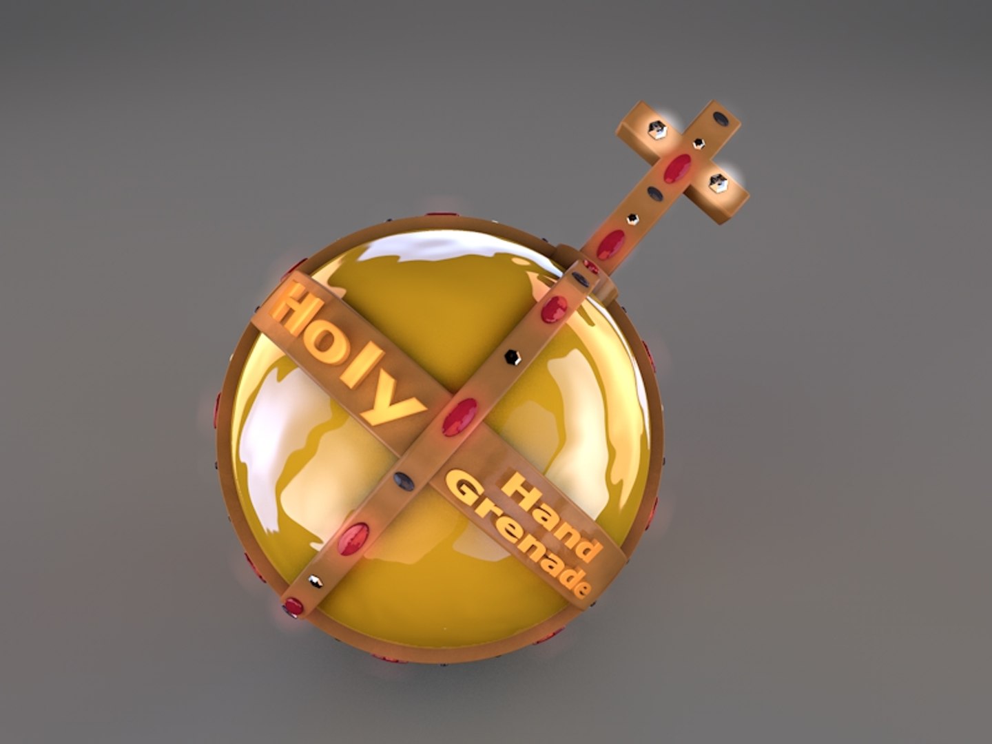 Free Holy Hand Grenade 3d Model