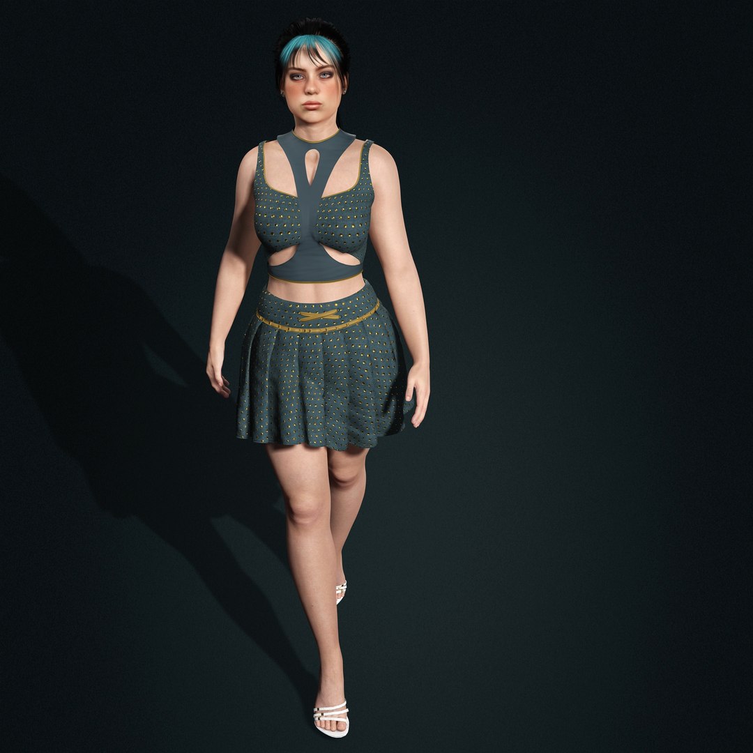 Billie Eilish 3D Model - Hyper Realistic 3D Model - TurboSquid 2254603