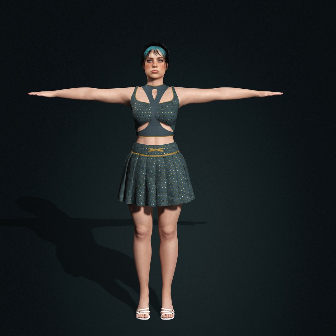 Billie Eilish 3D Model - Hyper Realistic 3D Model - TurboSquid 2254603