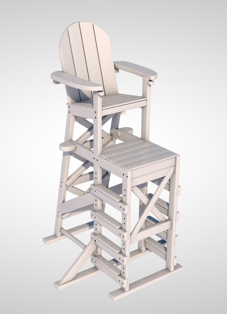 3D Lifeguard Chair Model - TurboSquid 1431872