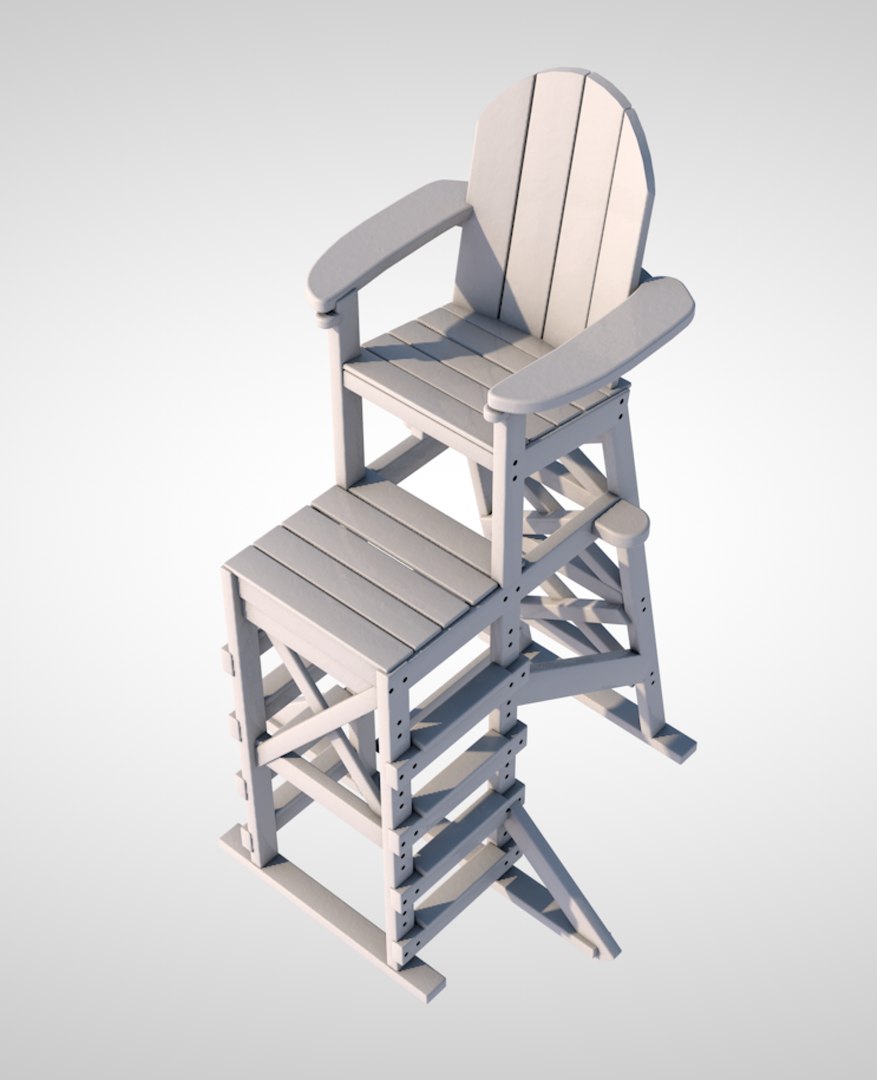 3D Lifeguard Chair Model - TurboSquid 1431872