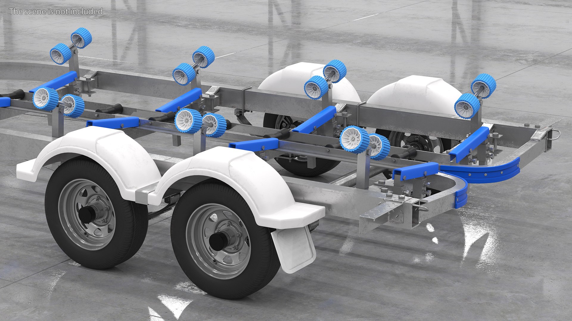 3D model Boat Trailer 7m - TurboSquid 1947461