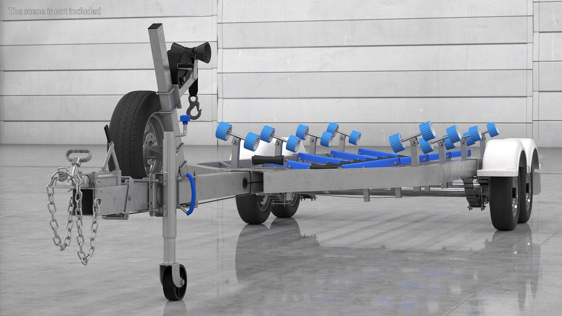 3D model Boat Trailer 7m - TurboSquid 1947461