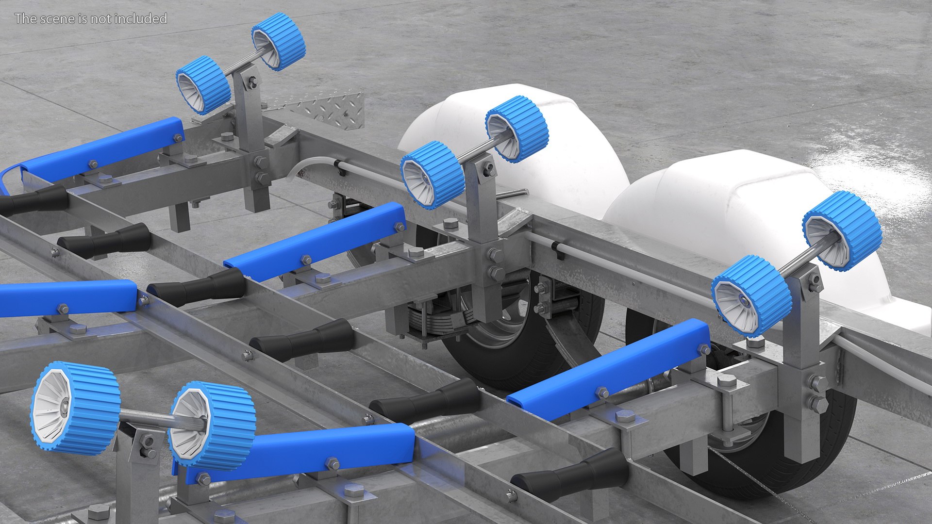 3D model Boat Trailer 7m - TurboSquid 1947461