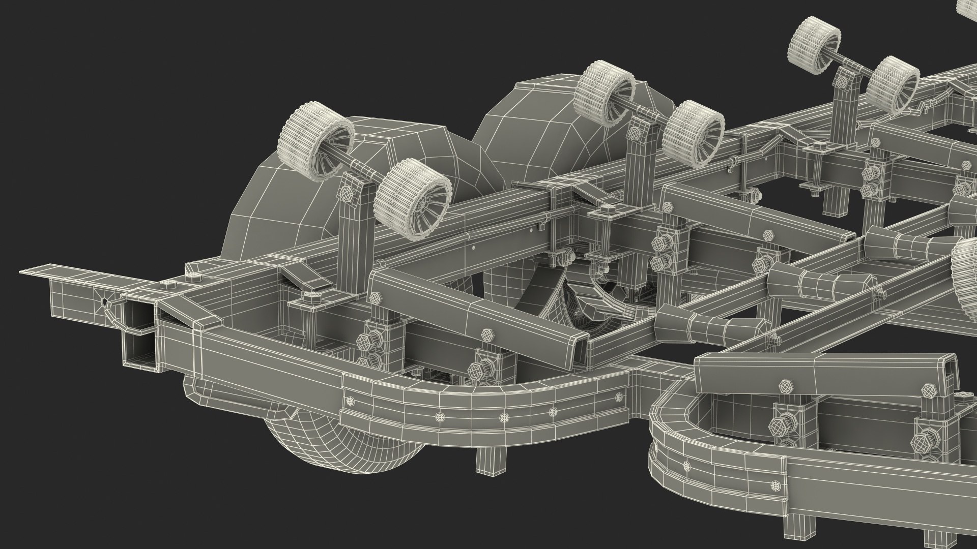 3D model Boat Trailer 7m - TurboSquid 1947461