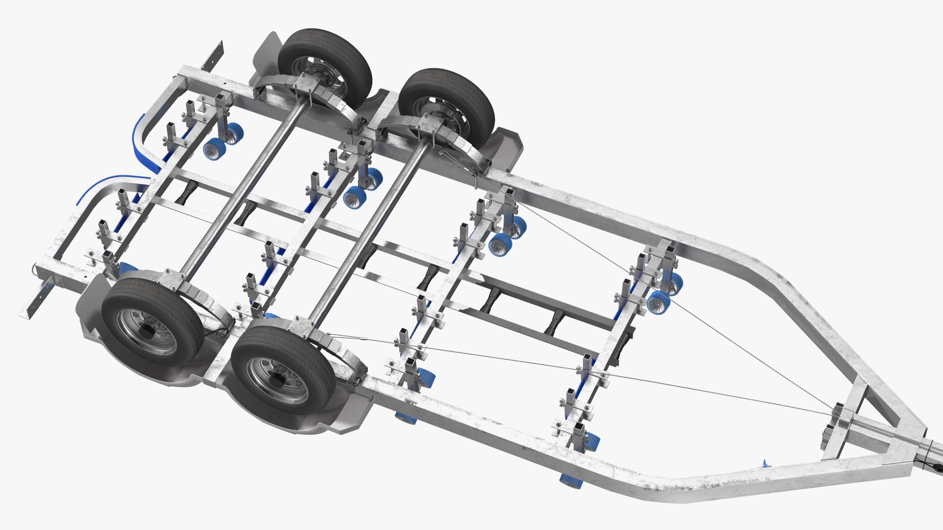 3D model Boat Trailer 7m - TurboSquid 1947461