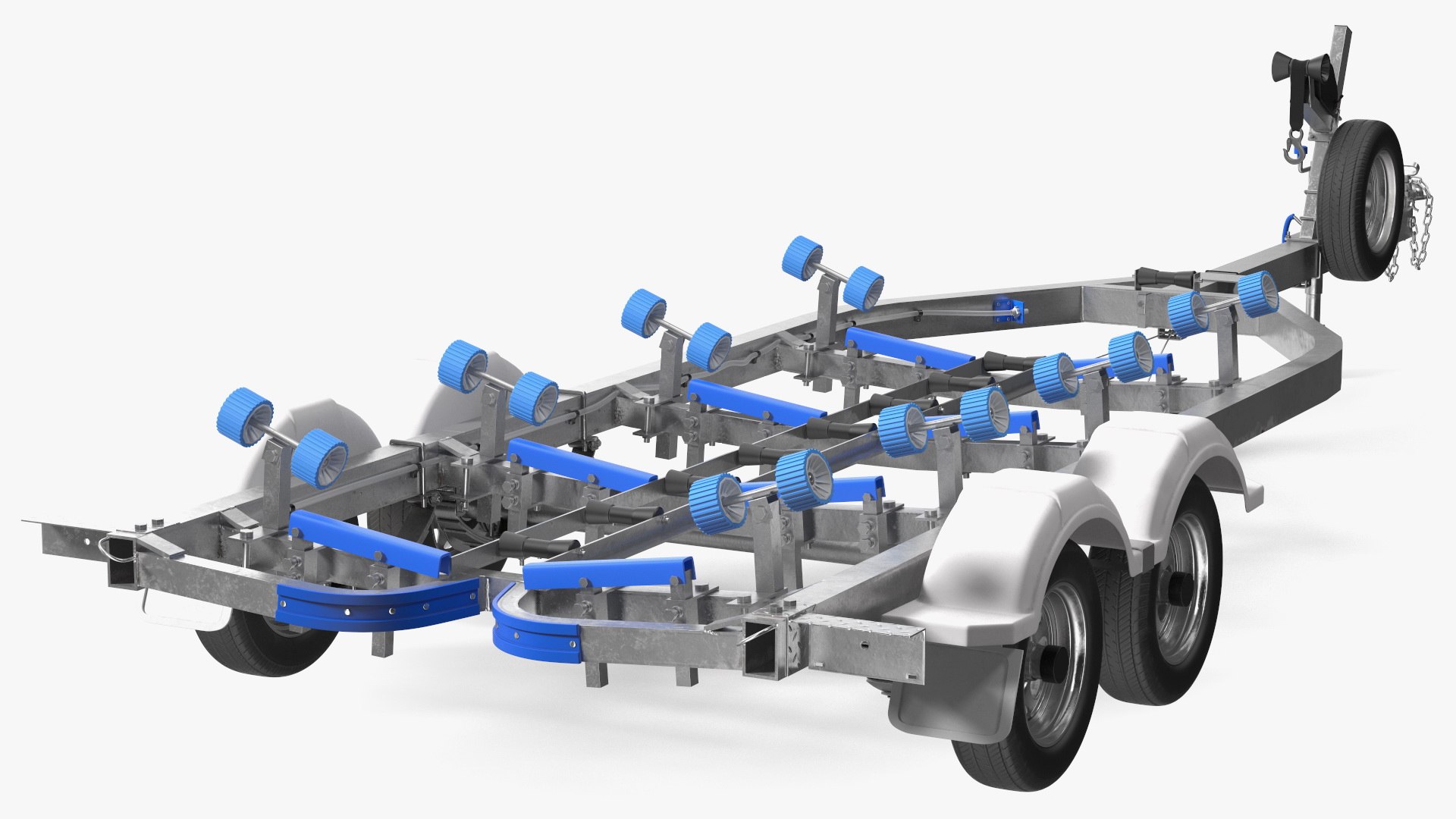 3D model Boat Trailer 7m - TurboSquid 1947461