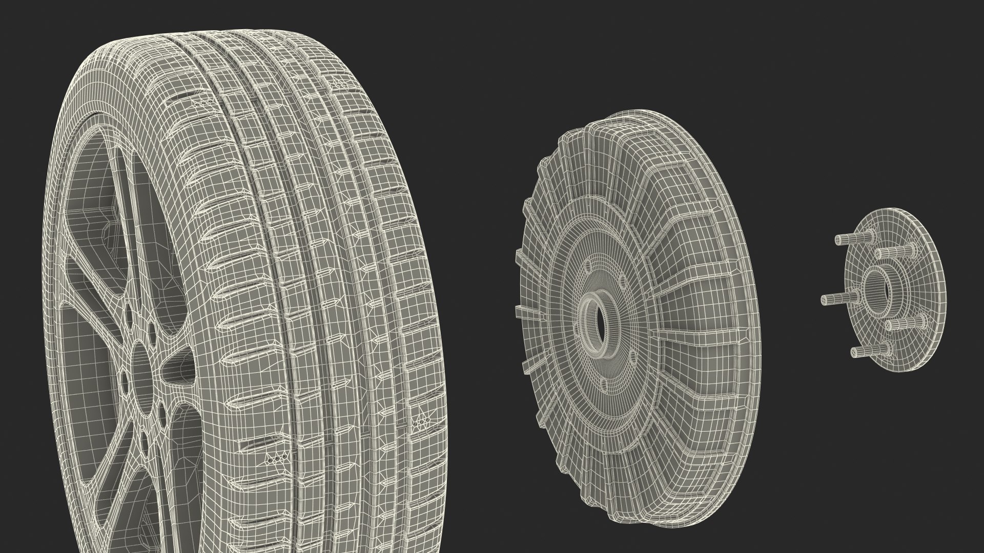 Modular Electric Wheel Motor Breakdown 3D - TurboSquid 2395952
