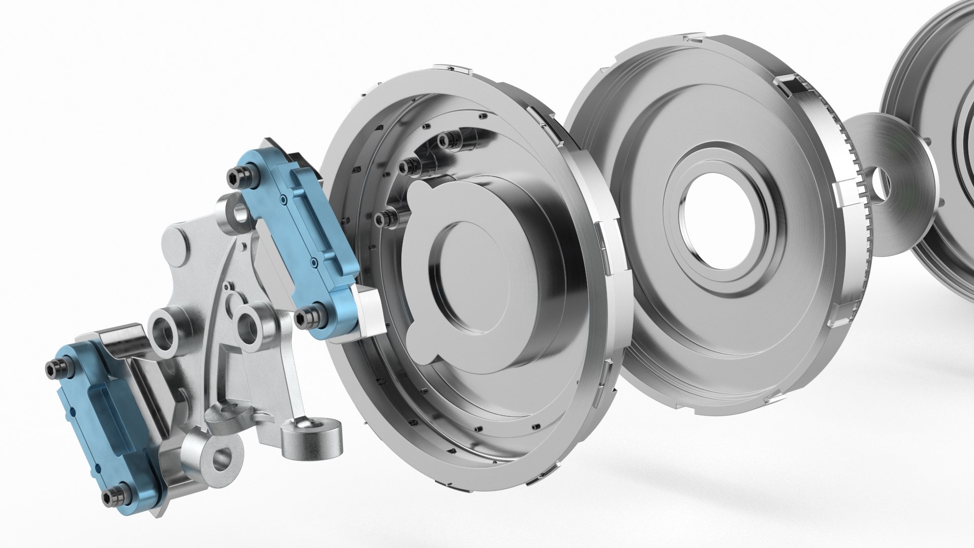 Modular Electric Wheel Motor Breakdown 3D - TurboSquid 2395952