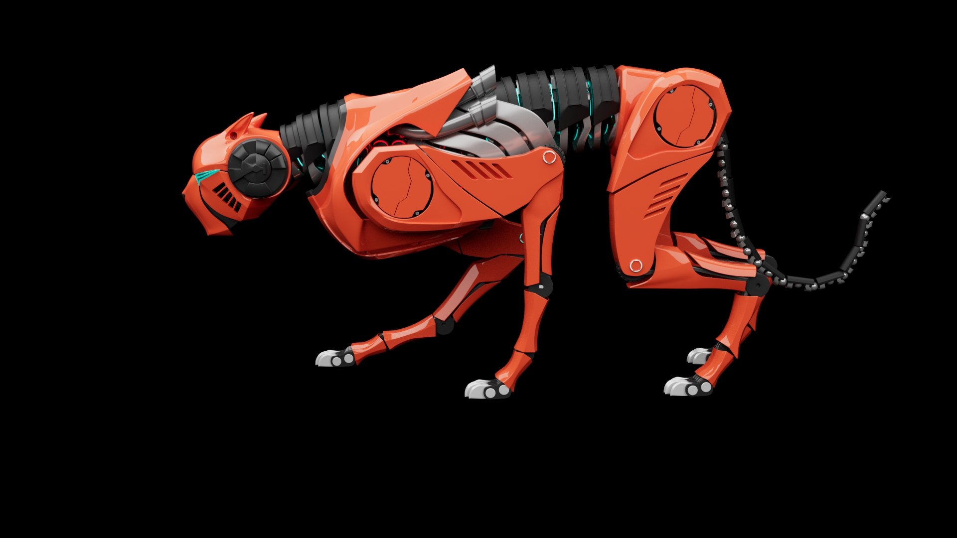 3D Mechanical Cheetah Model - TurboSquid 2224985