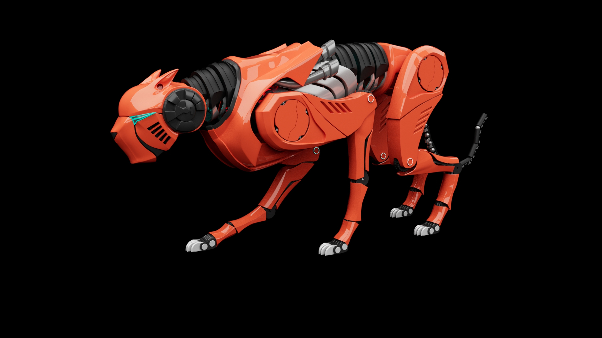 3D Mechanical Cheetah Model - TurboSquid 2224985