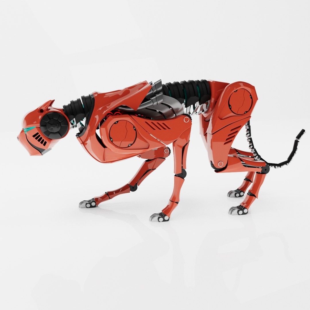 3D Mechanical Cheetah Model - TurboSquid 2224985