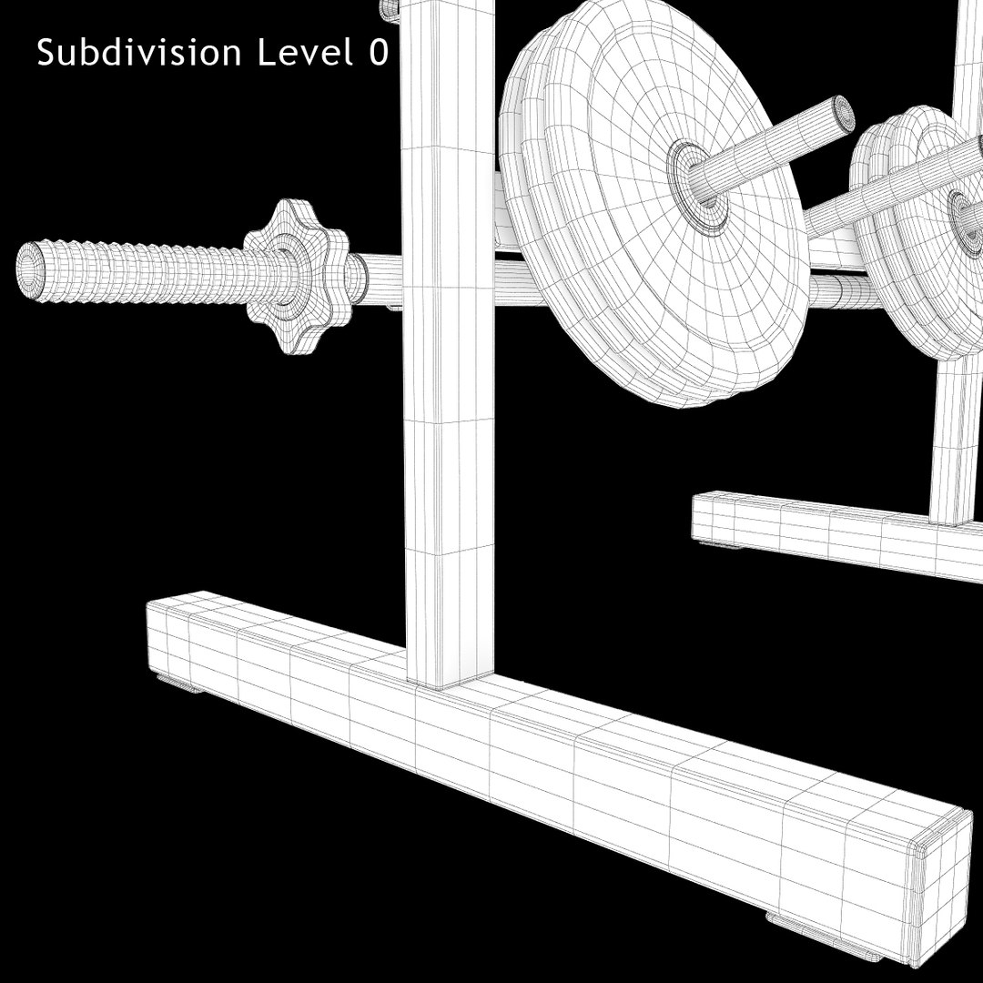 3d Model Dumbbell Rack