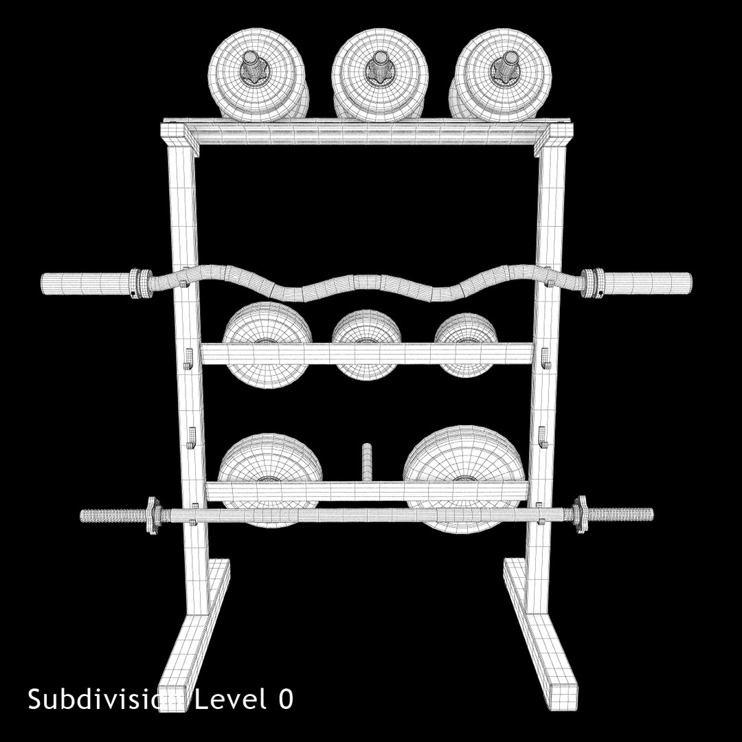 3d Model Dumbbell Rack