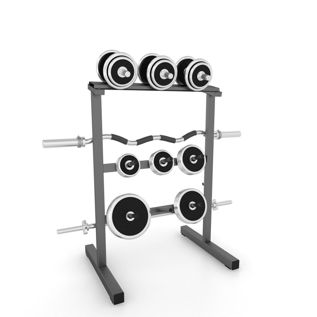 3d Model Dumbbell Rack