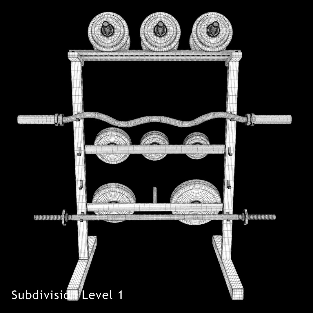 3d Model Dumbbell Rack