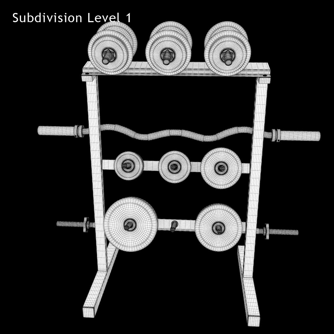 3d Model Dumbbell Rack