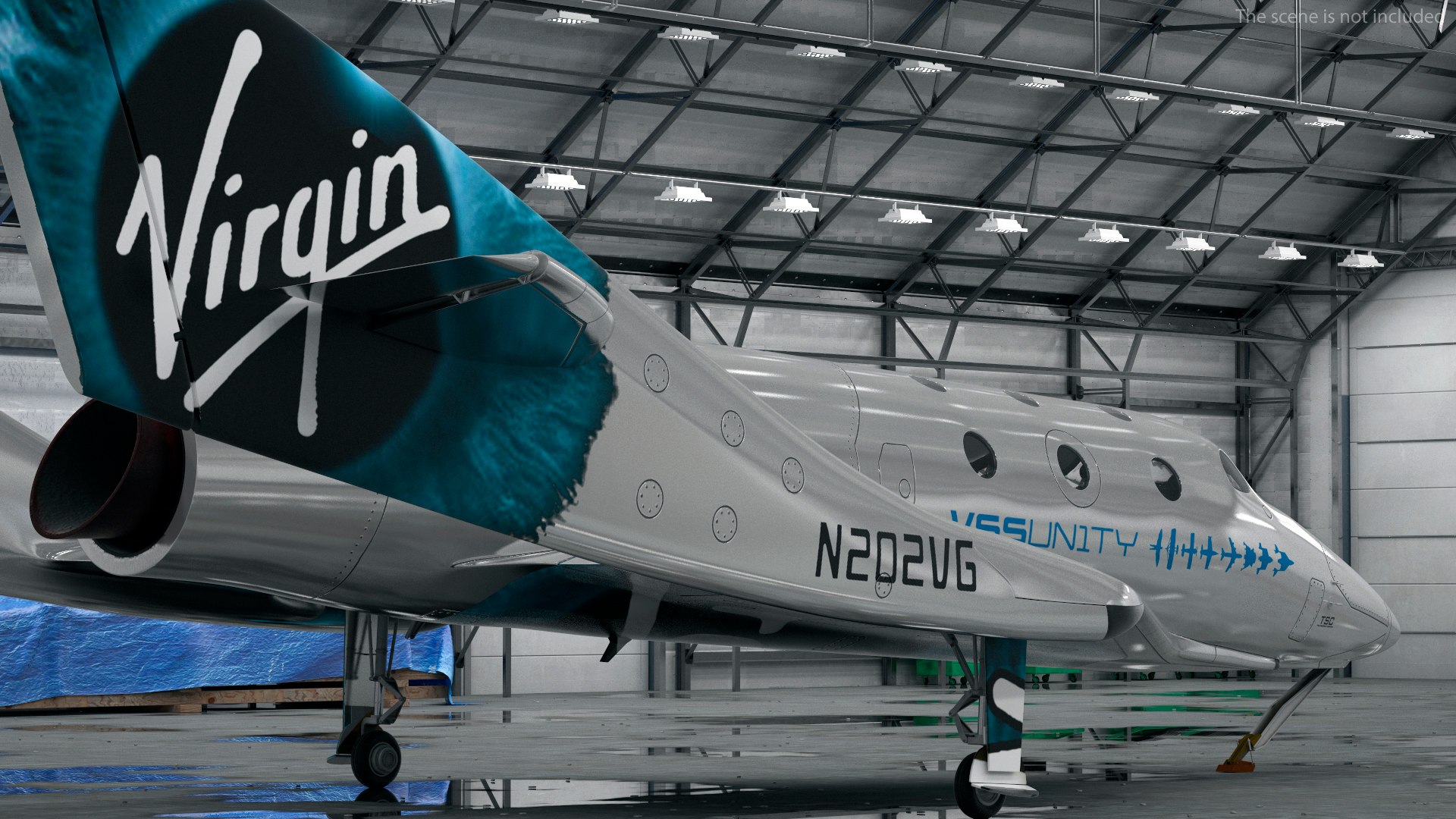 VSS Imagine Virgin Galactic SpaceShip III model - TurboSquid 1848604