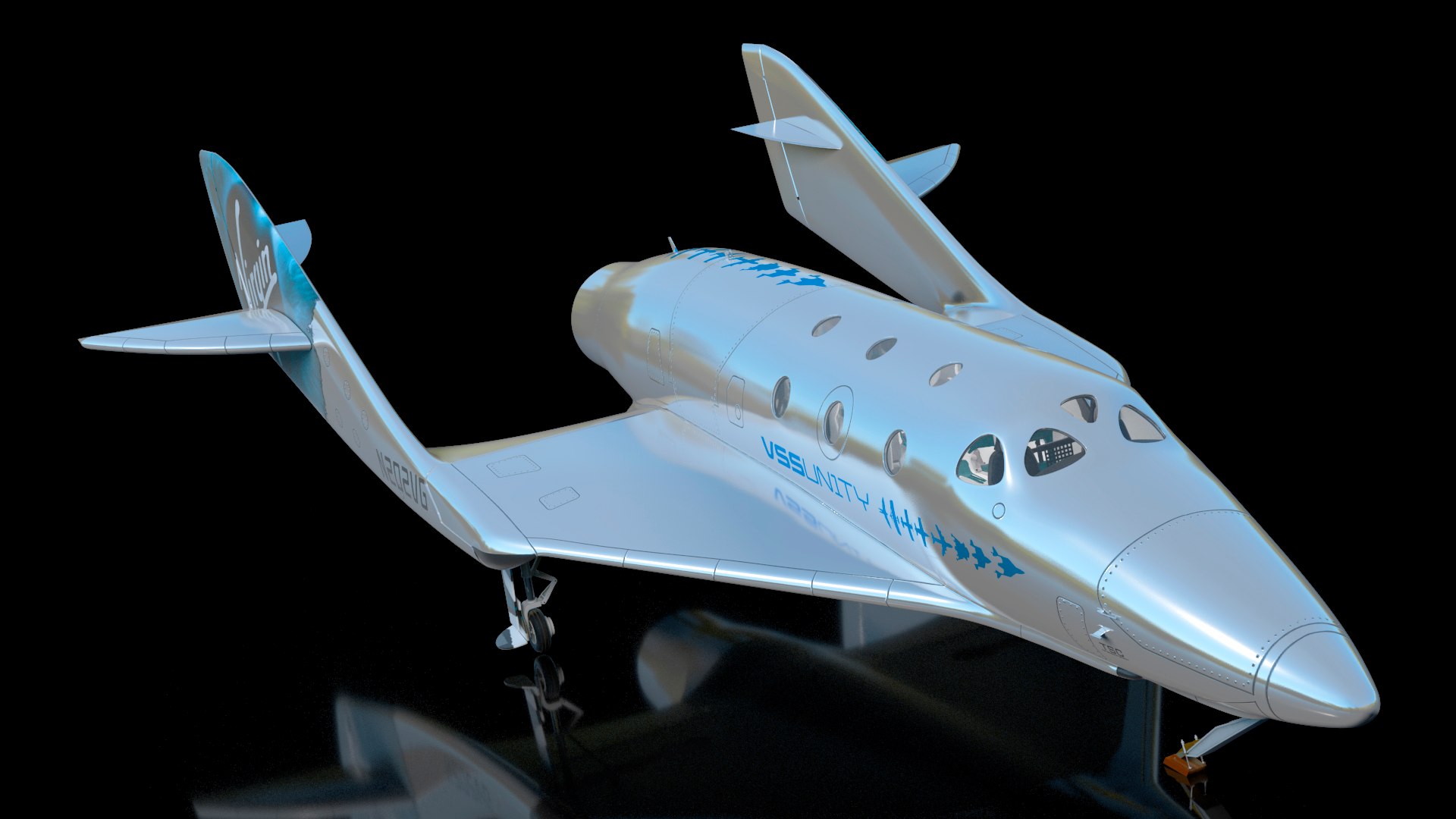 VSS Imagine Virgin Galactic SpaceShip III model - TurboSquid 1848604