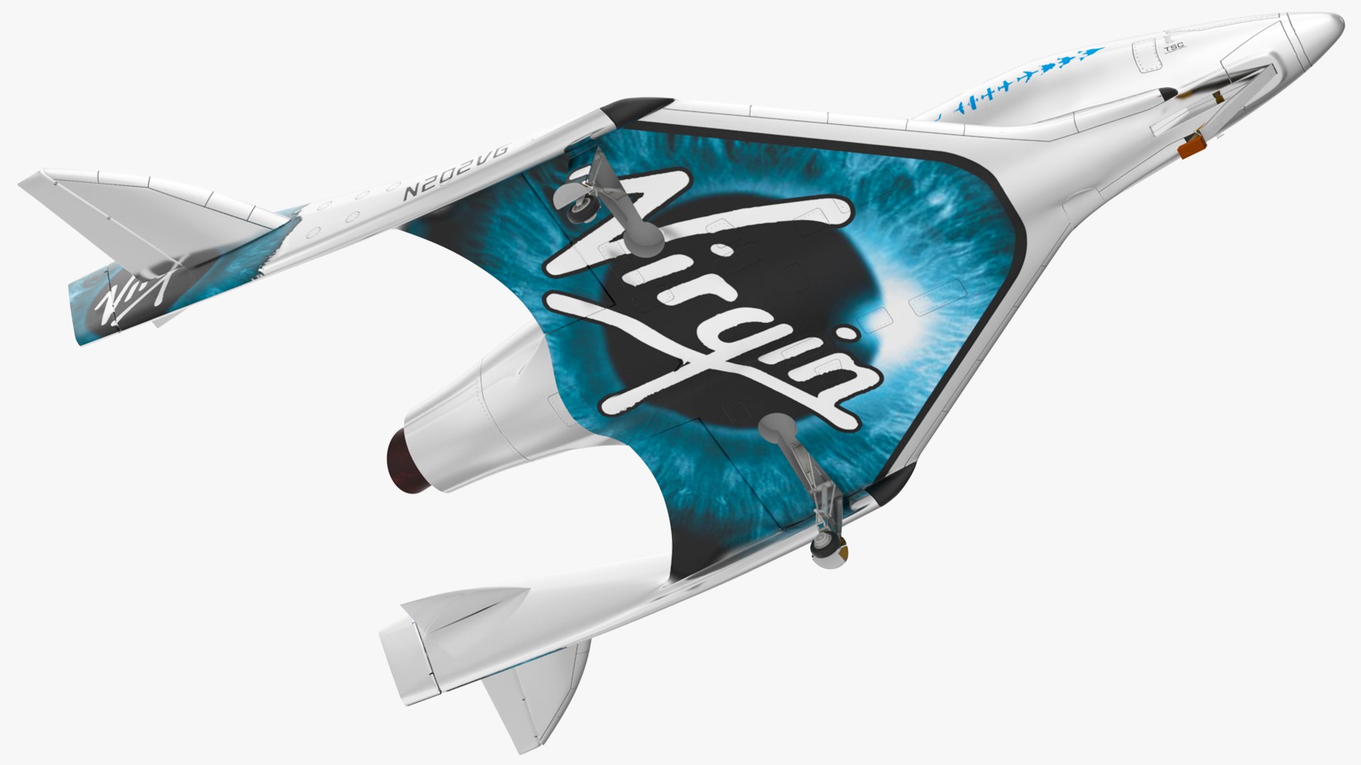 VSS Imagine Virgin Galactic SpaceShip III model - TurboSquid 1848604