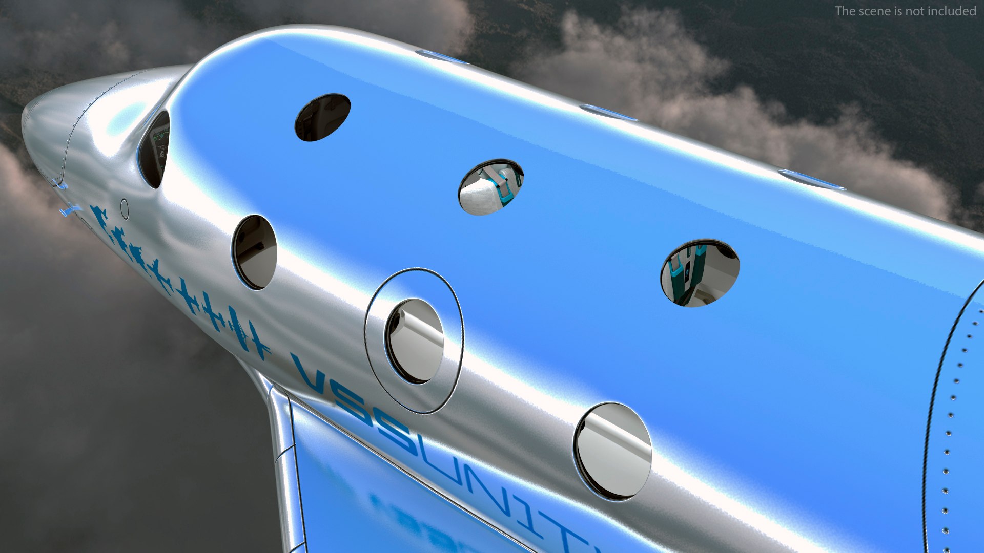 VSS Imagine Virgin Galactic SpaceShip III model - TurboSquid 1848604