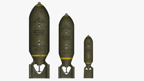 US WW2 Bombs 3D model - TurboSquid 1796998