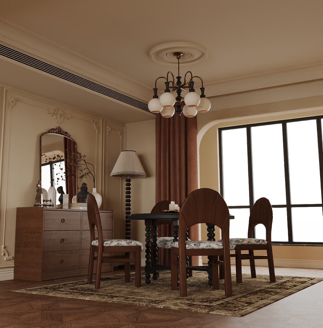 3D Dinning Room Scene - TurboSquid 2380691