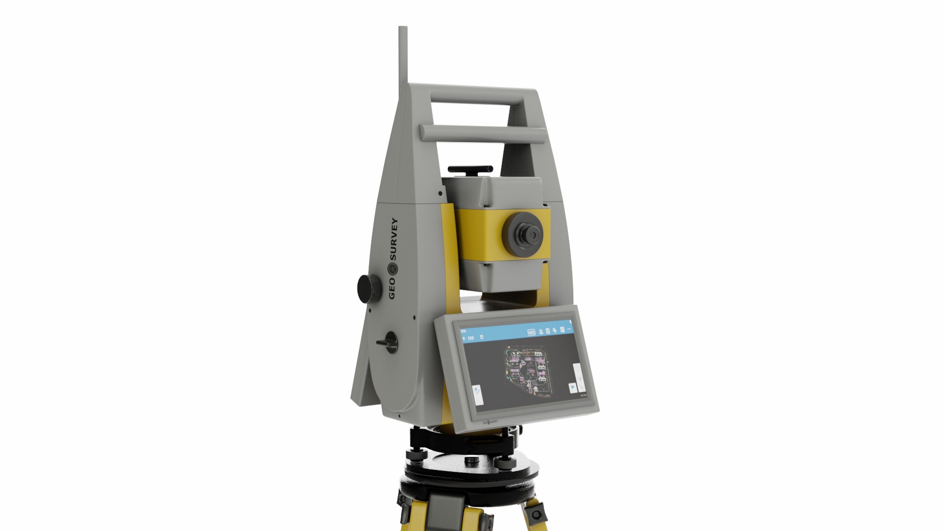 3D Model Theodolite Total Station And Tripod - TurboSquid 2262845