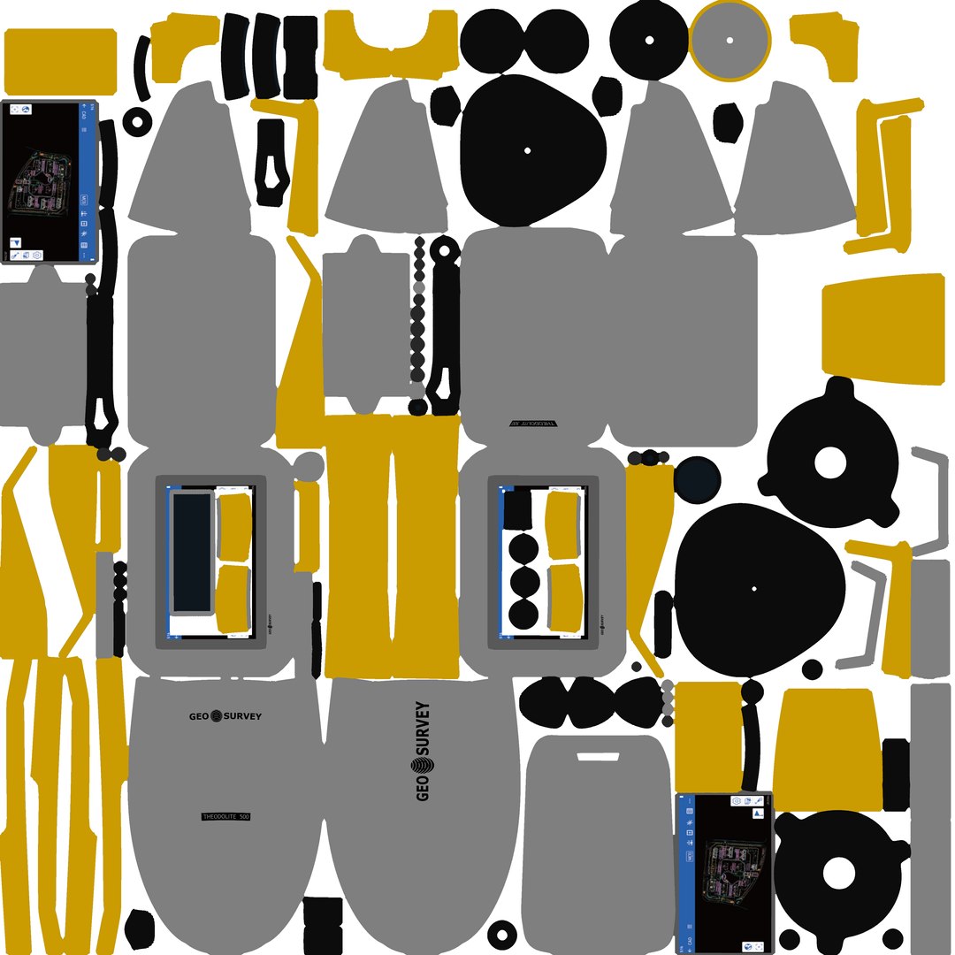3D Model Theodolite Total Station And Tripod - TurboSquid 2262845