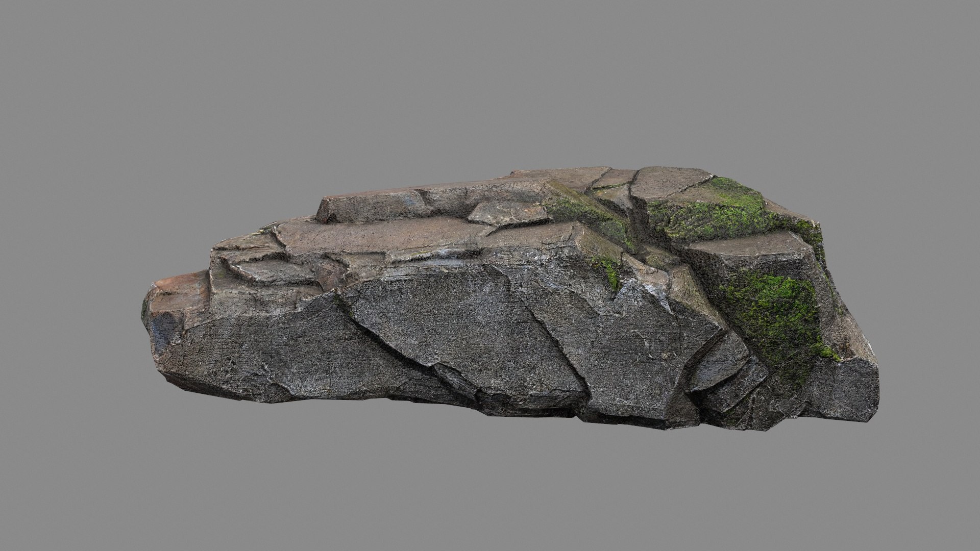 Mossy Cliff Rocks 3D Model - TurboSquid 2311038