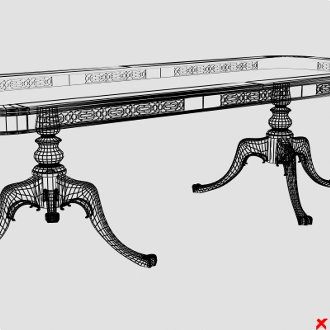3dsmax table dining