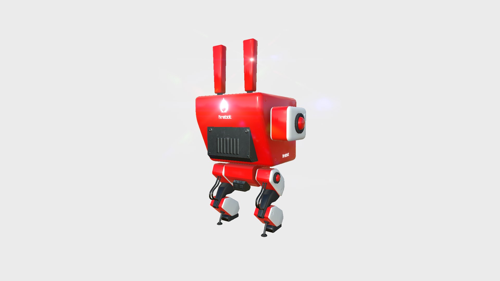 3D Robot C9 Firebot - Sentinel Character SciFi Design Model ...
