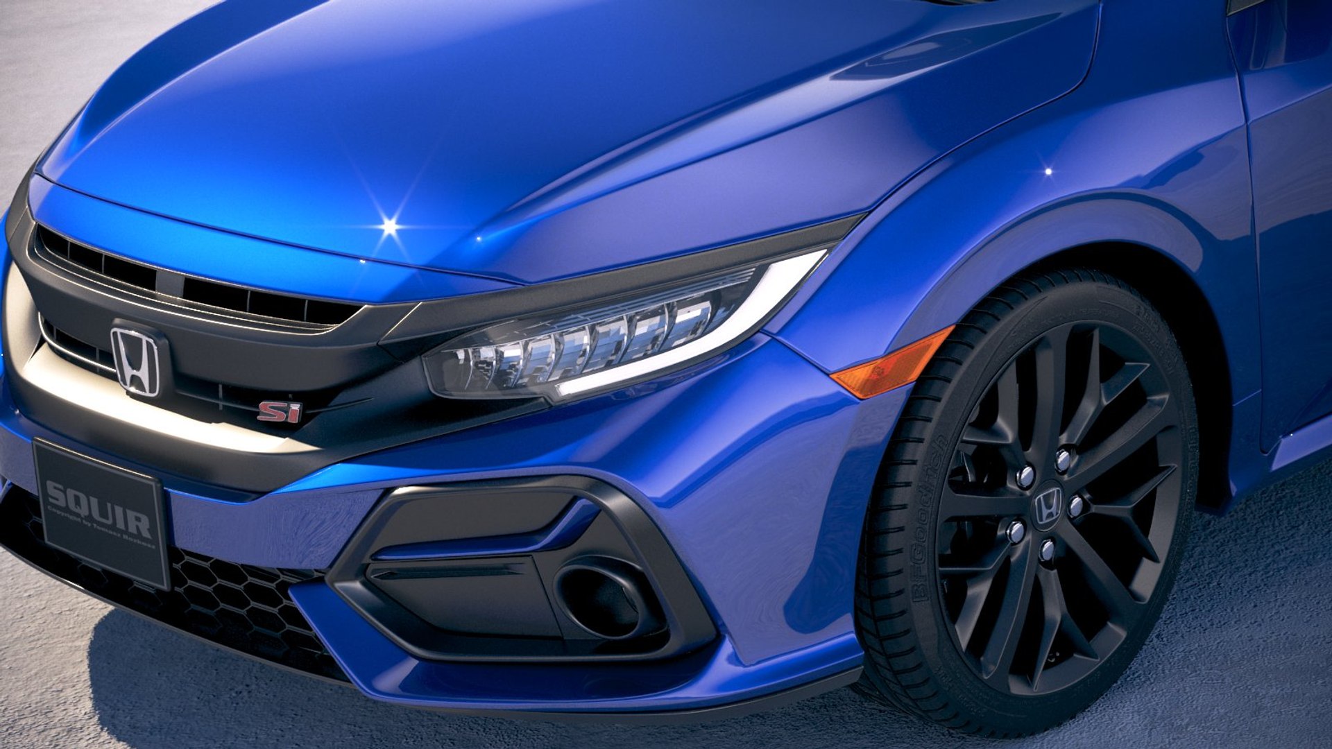 3D Model Honda Civic Si - TurboSquid 1450352