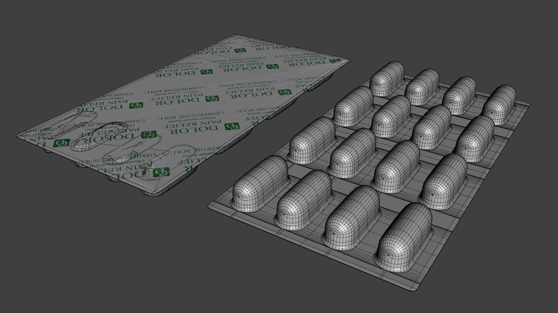 Pill Blister Pack Medical Low-poly 3D Model 3D Model - TurboSquid 2406010