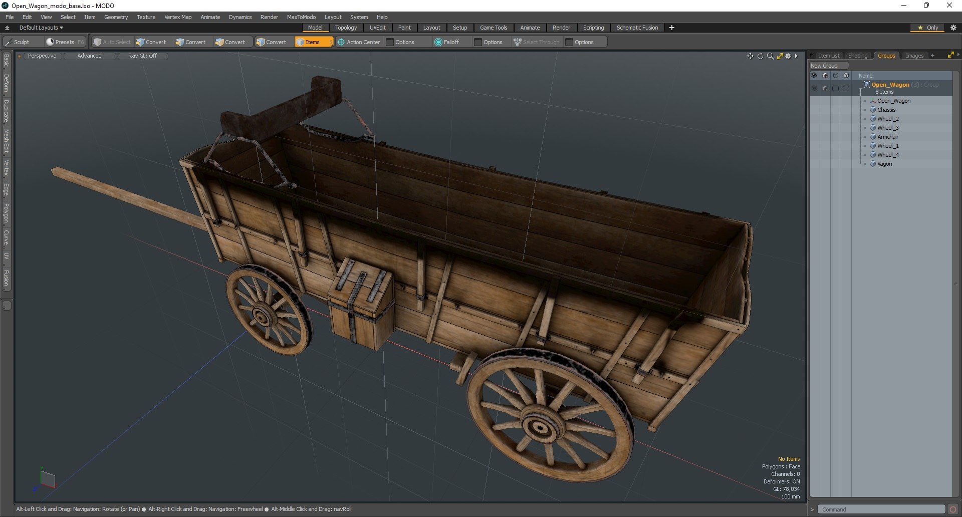 Open Wagon 3D Model - TurboSquid 1851819
