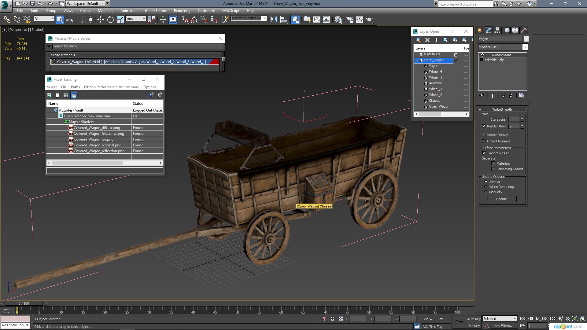 Open Wagon 3D Model - TurboSquid 1851819