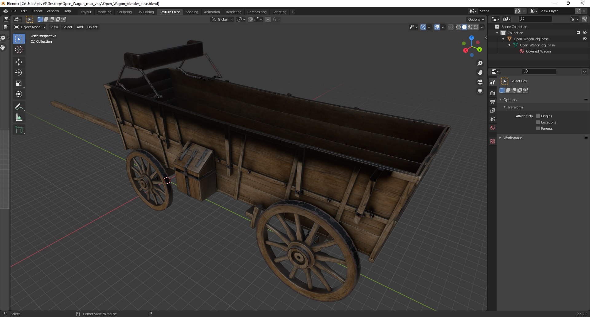 Open Wagon 3D Model - TurboSquid 1851819