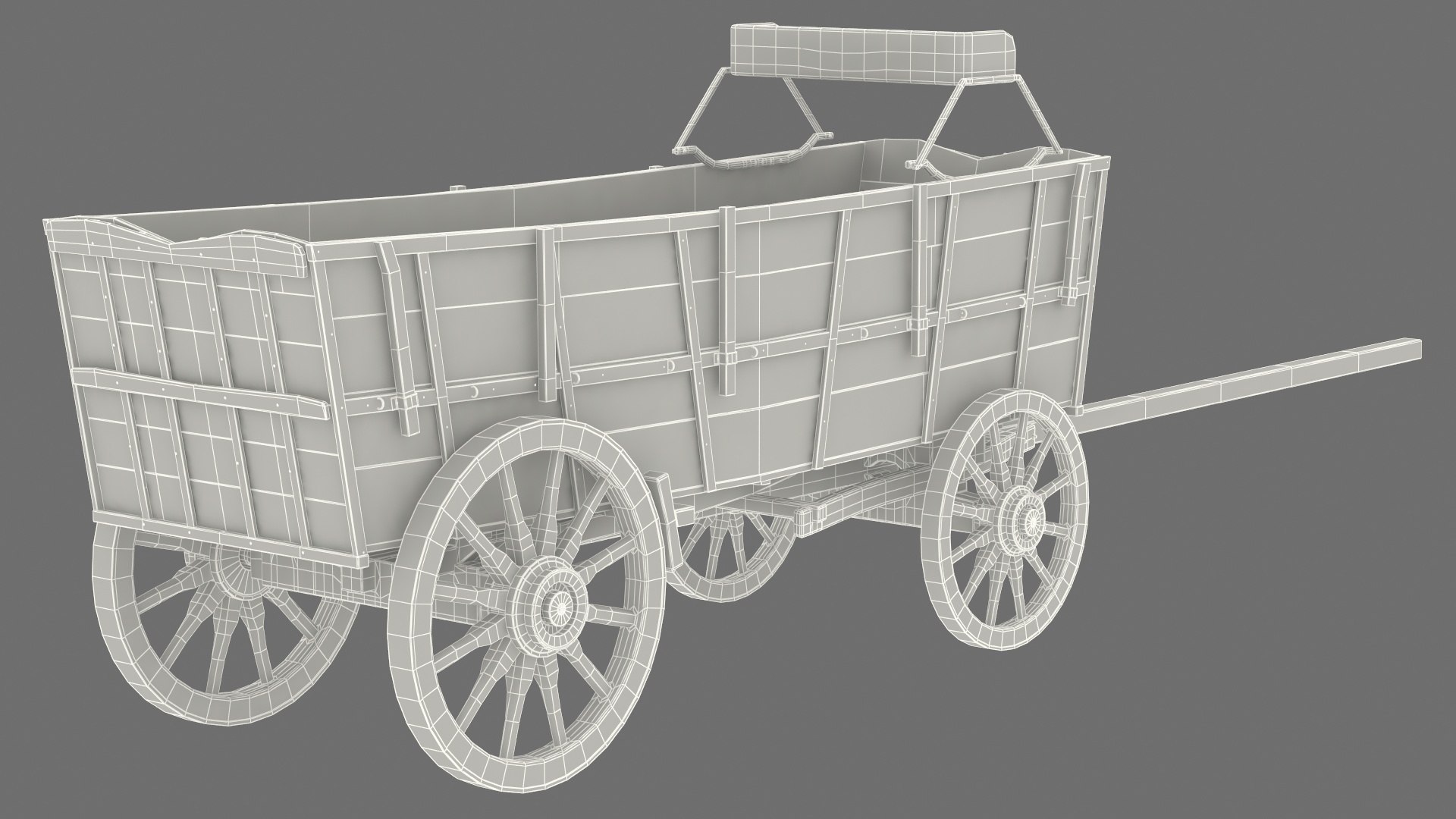 Open Wagon 3D Model - TurboSquid 1851819