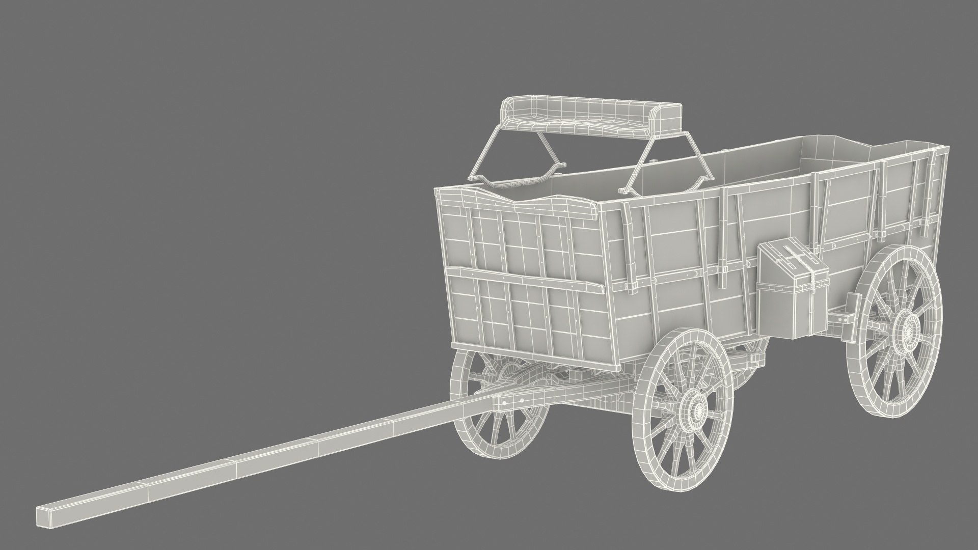 Open Wagon 3D Model - TurboSquid 1851819