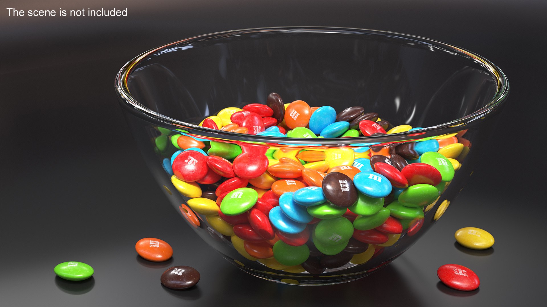 3D M And Ms Candies In Bowl Model - TurboSquid 2286873