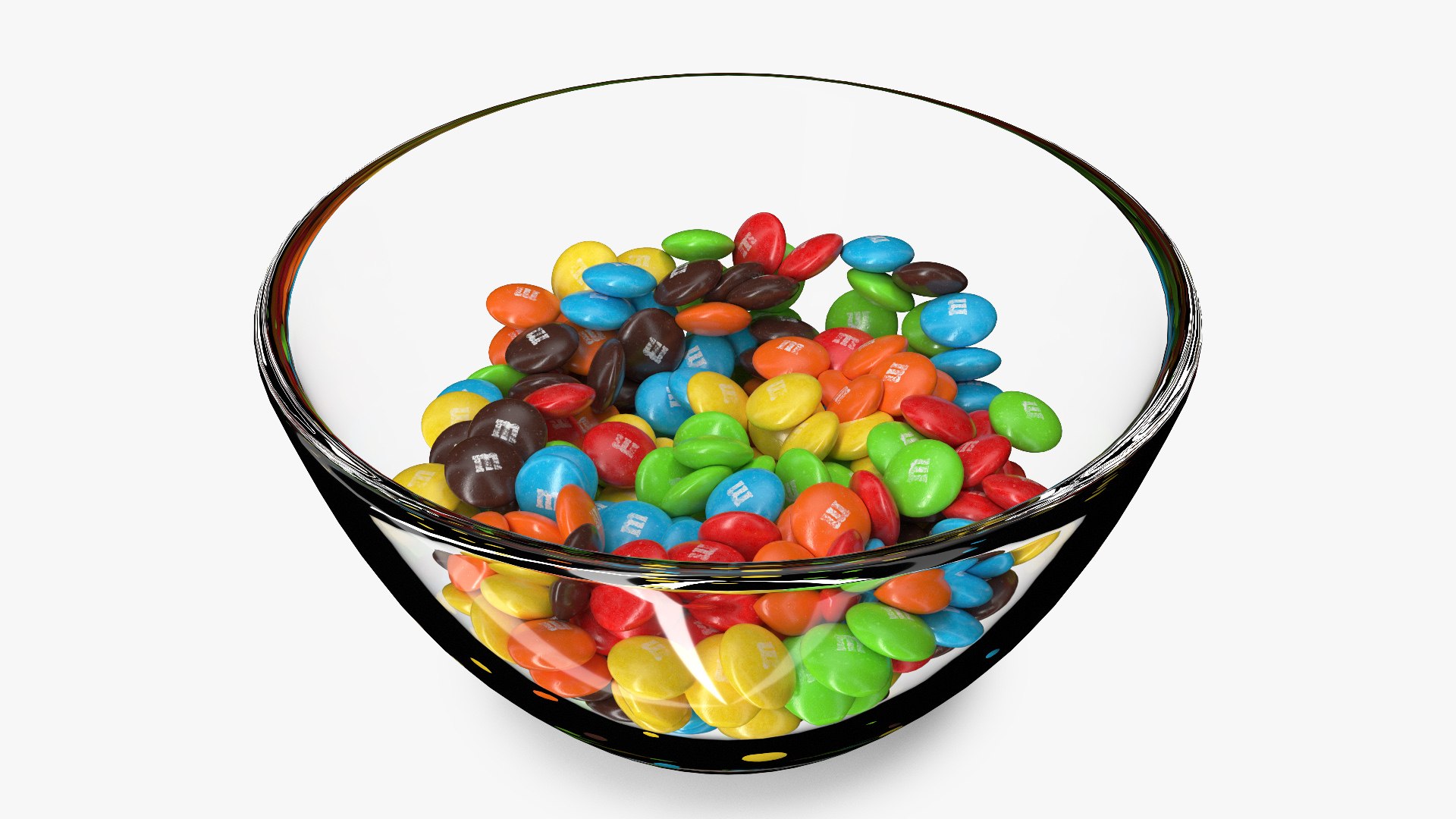 3D M And Ms Candies In Bowl Model - TurboSquid 2286873