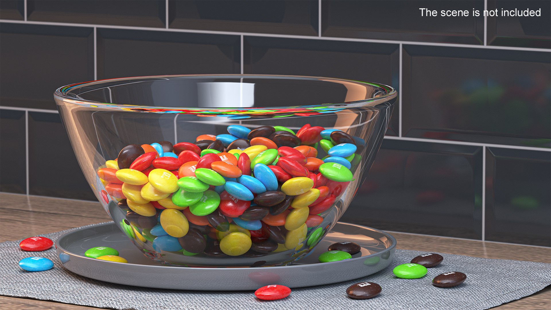 3D M And Ms Candies In Bowl Model - TurboSquid 2286873