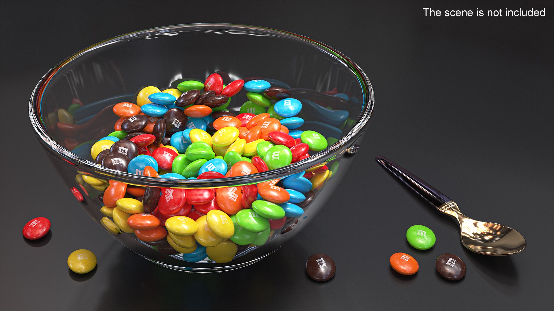 3D M And Ms Candies In Bowl Model - TurboSquid 2286873