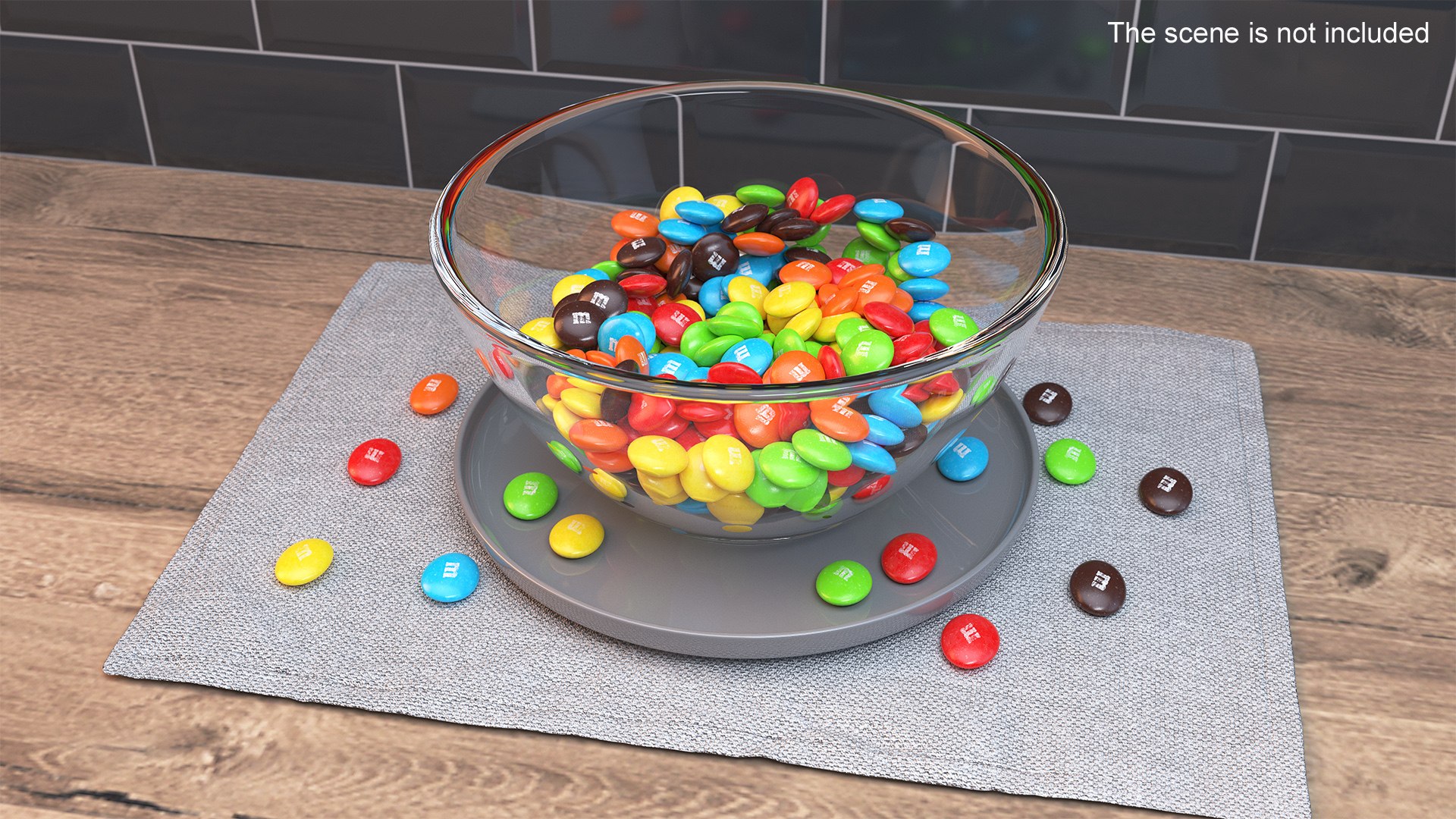 3D M And Ms Candies In Bowl Model - TurboSquid 2286873