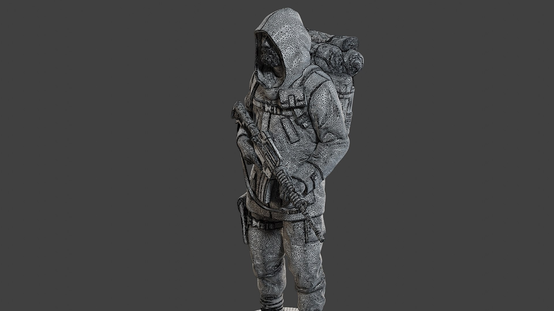 Post-Apocalyptic Male PAM2 004 3D - TurboSquid 2201021