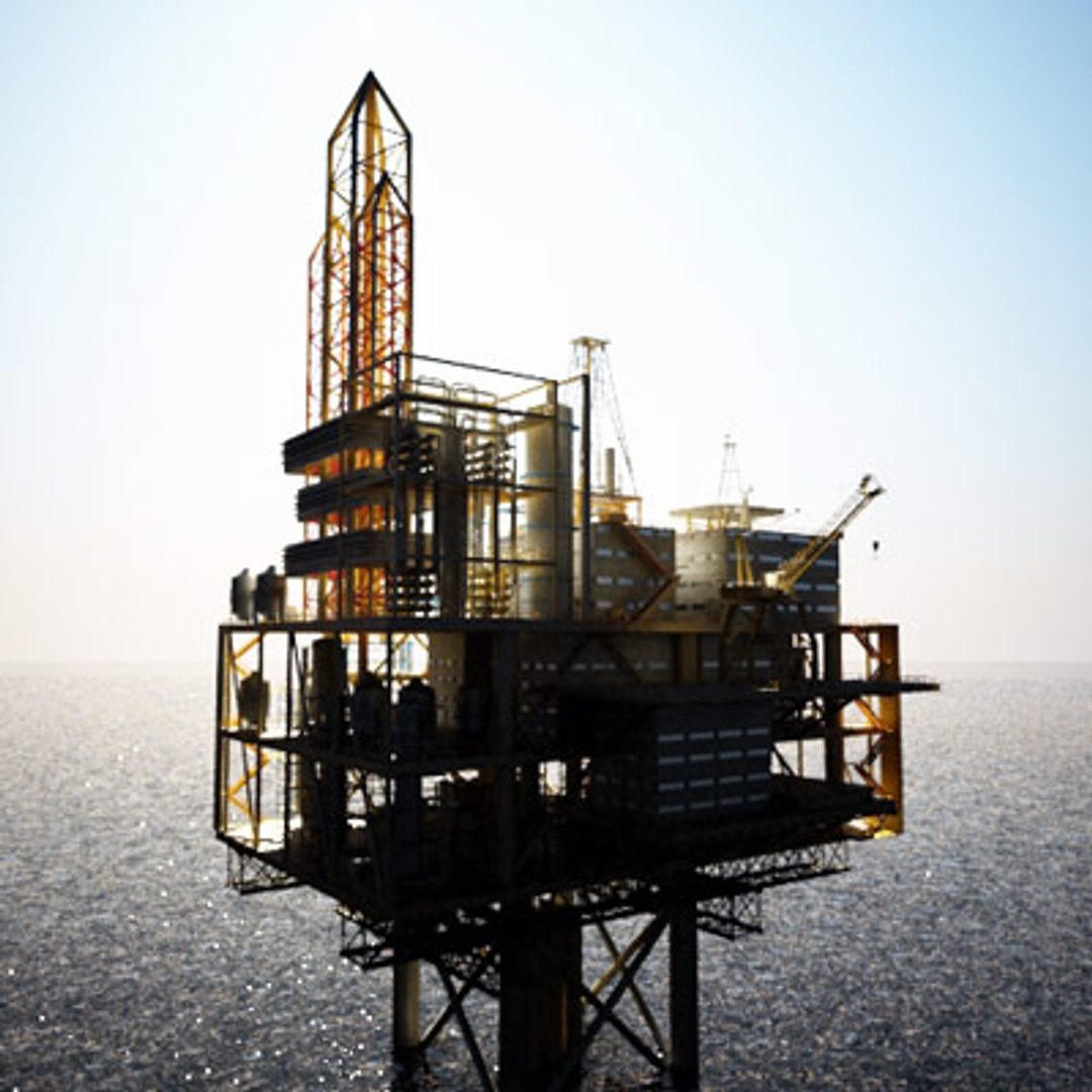 3d Max Oil Rig Tanker Ship