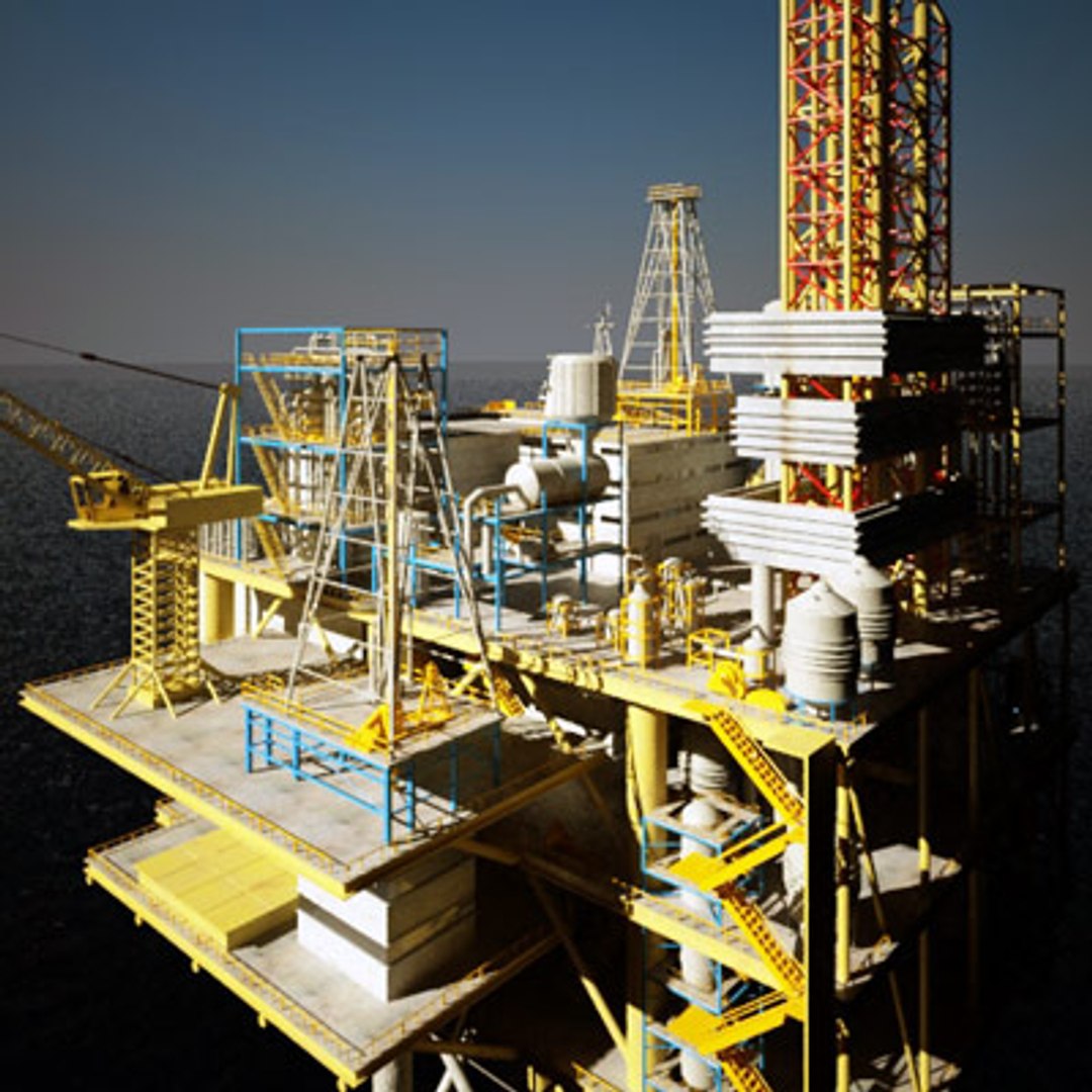 3d Max Oil Rig Tanker Ship